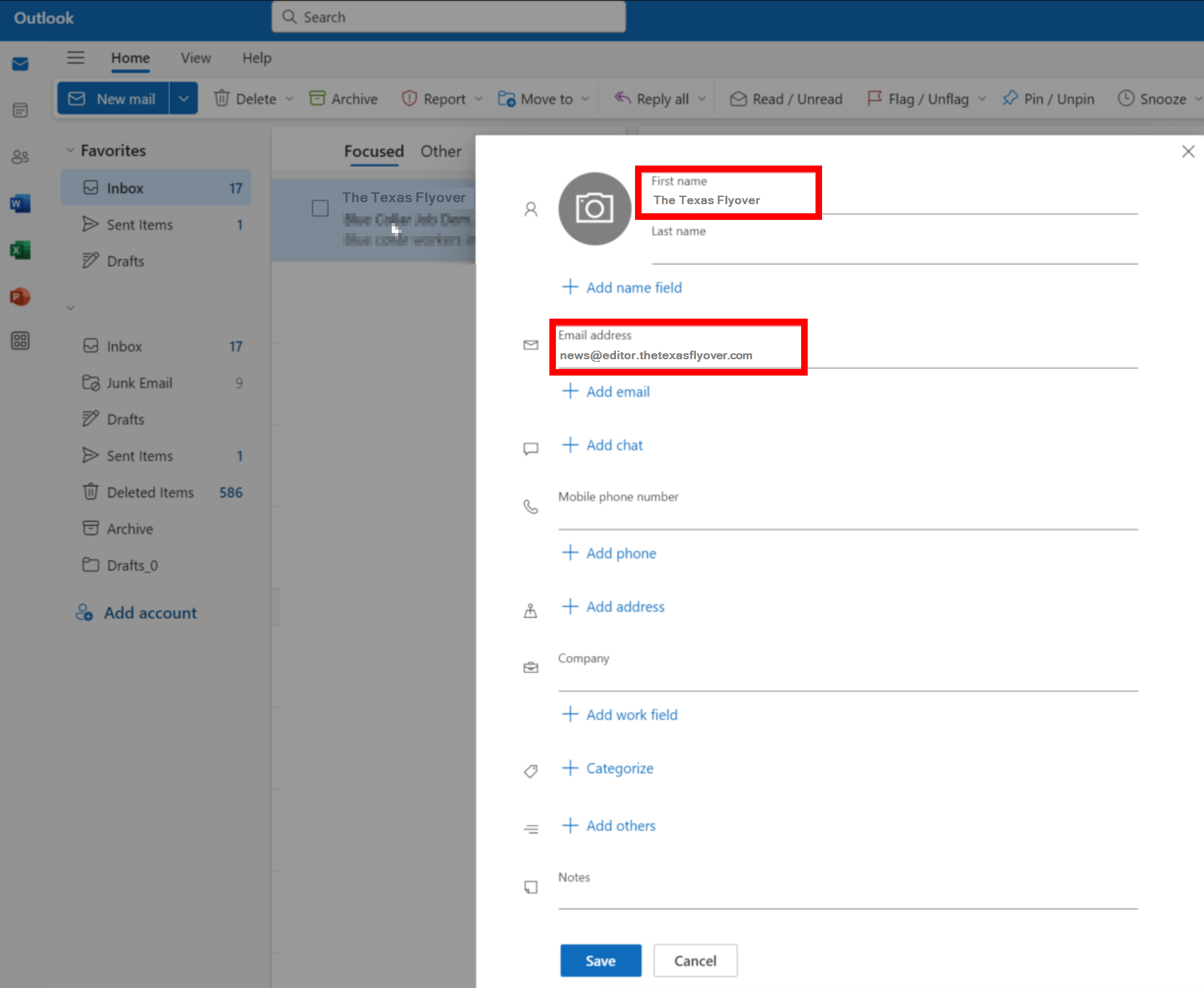 Outlook Mail Whitelisting Guide - The Texas Flyover